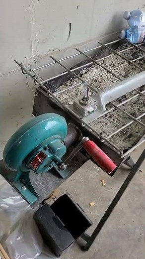 Hand Crank Blacksmith Forge Blower, Portable Handheld BBQ Fan#shortvideo#diy