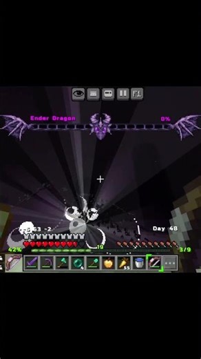 ender dragon ko maar Diya survival world mein in Minecraft #viral#shorts