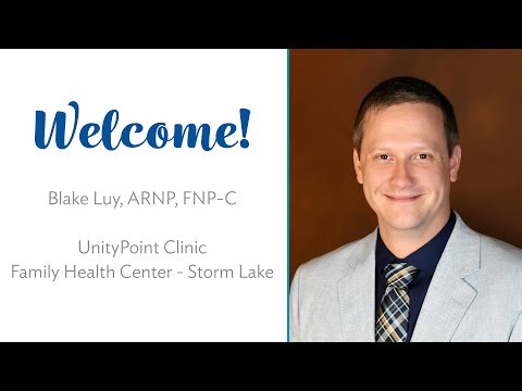 Meet Blake Luy, ARNP, at UnityPoint Clinic Family Health Center - Storm Lake, Iowa