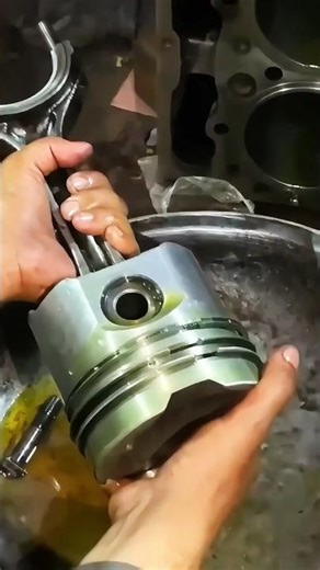 Amazing Job! Engine Piston Installation #shortsfeed #viral