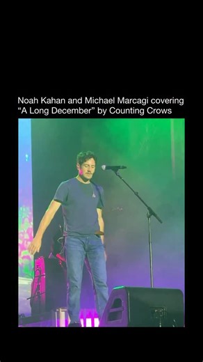 Unforgettable Concerts on Instagram: "Michael Marcagi performs a cover of “A Long December,” originally by Counting Crows, joined by Noah Kahan. Marcagi began releasing music as a solo artist in late 2023 and quickly broke through in early 2024 with “Scared to Start,” a track that gained major traction online and charted internationally. Since then, his audience has grown rapidly through streaming, live performances, and collaborations like this one — marking him as one of the fastest-rising nam