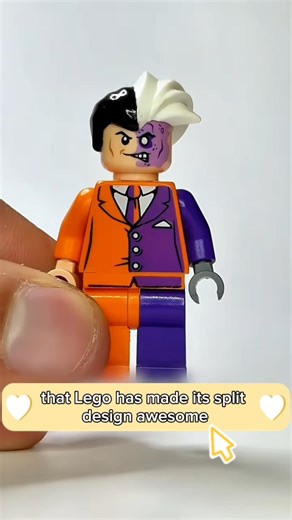 Double-Sided Lego Batman Two-Face Figure: Flawed Design or Genius Stroke? #legojoker #batmanlego