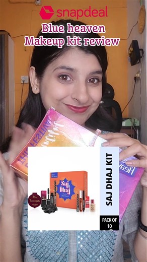 Blue heaven makeup kit review 🤩💖| Snapdeal finds #makeupkit #ytshorts #makeuptutorial #snaplist