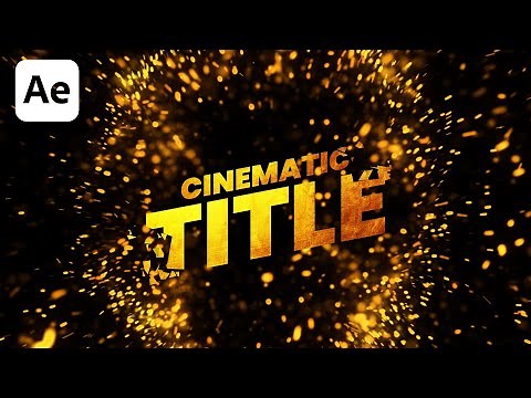 After Effects Tutorial: Cinematic Title Animation in After Effects (simple way!!!!)