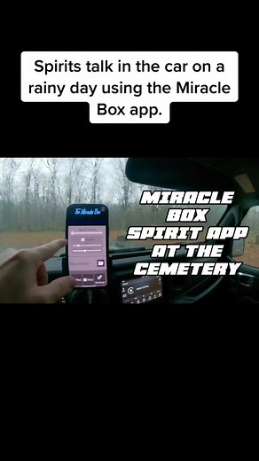 Spirits talk in the car using the miracle box app. #itc #ghost #awesome #spirit #evp