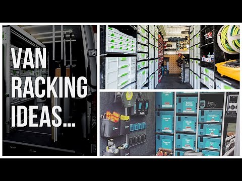 Great van racking ideas! | Van layouts | Tool organisation | Storage ideas…