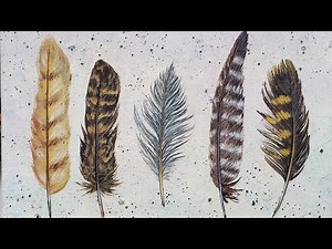 Easy Boho Feathers Acrylic Painting LIVE Tutorial