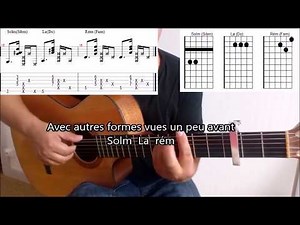 Sting et Maître Gims Reste Tuto Guitare (Tabs)