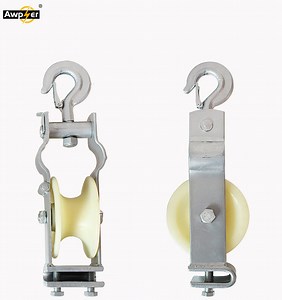 [Hot Item] Aerial Stringing Roller Strining Blocks Crossarm Mounted Aluminum Pulley