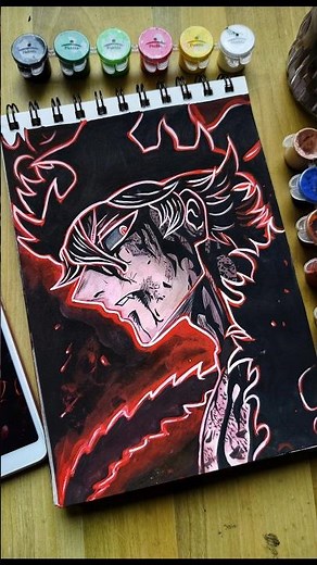 Drawing Asta From Black Clover #shorts