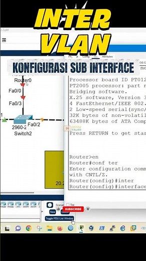 Router Sub-Interface Configuration for Inter-VLAN | Cisco Packet Tracer Tutorial