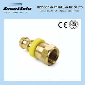 [Hot Item] Reusable Braided Hose Brass Female Jic 37 Swicel Push-on Barb Pipe Fittings