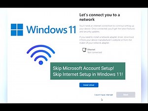 How to Install Windows 11 | Bypass Network | Skip Microsoft account | Internet Setup in Windows 11!