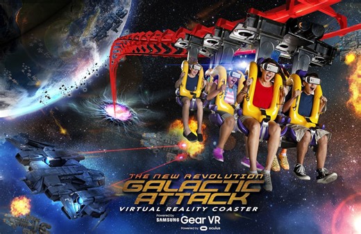 Samsung Gear turns roller coasters at Six Flags into immersive mixed reality experiences