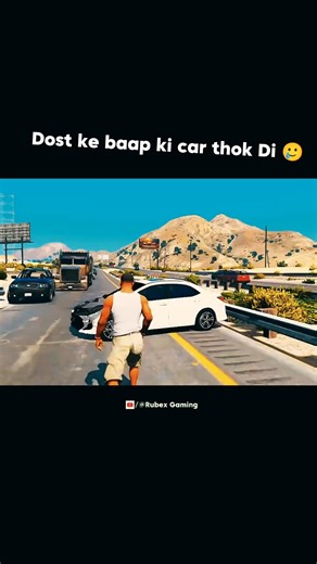 Dost ki car thok di 🥲 || Gta5 || accident Ho Gaya 🥲 #gta5