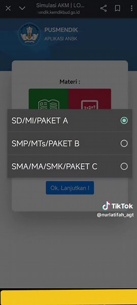 🎯 Ayo belajar Tes Substantif dari sekarang melalui simulasi AKM Kemendikbud. Berikut langkah-langkahnya: 1️⃣ Buka browser atau google, ketik “Simulasi AKM Kemendikbud”. 2️⃣ Klik laman resmi lalu lakukan login. 3️⃣ Pilih jenjang pendidikan dan mulai latihan sesuai waktu. 4️⃣ Kerjakan soal dengan tenang, catat ide penting, lalu lihat ringkasan hasil. Semoga bermanfaat, semoga dimudahkan proses seleksi PPGnya teman-teman 🥰 #PPG #ppgcalonguru #tessubstantif #ppgprajabatan #fyp