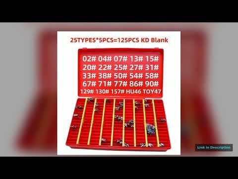 125pcs One Box Car key Blade KD Key Blank SIP22 HU66 Flip Key for KEYDIY VVDI Xhorse Remote for