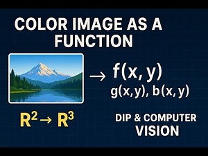 Color Image as a Function | RGB Image Representation Explained (DIP & Computer Vision)