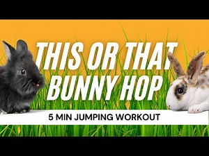Bunny Hop "Choose Your Jump" Workout | 5 Minutes of Jumping | Easter PE Activities