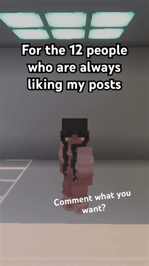 For the 12 people who are always liking my posts #pov #minecraft #people #posts