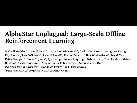 AlphaStar Unplugged: Large-Scale Offline Reinforcement Learning