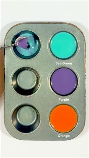 Making new colors 🎨 satisfying color mixing | ASMR | #diy #colormixingmagic #asmr