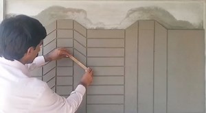 Baundry wall #plasterwork #construction #plaster #interior #plastering #WallDecor | Puran Singh