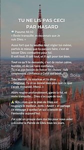 Tu ne lis pas ceci pas hasard