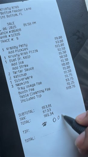 147K views · 302 reactions | I’ve never seen so many bogus charges on a receipt in my life. This restaurant manager is nickel and diming everybody for every little thing. The included tip is one thing, but there are so many charges on here that just aren’t fair. I’m never coming back to this restaurant. | Captain T. Roll | Facebook