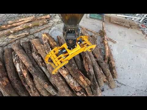 Making Firewood with a Krpan CSKZ 4218 Pro Firewood Processor Multiple camera timelapse Jas P Wilson