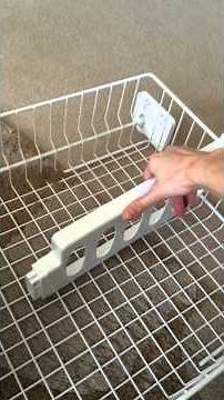Whirlpool bottom freezer basket divider adjustment and removal