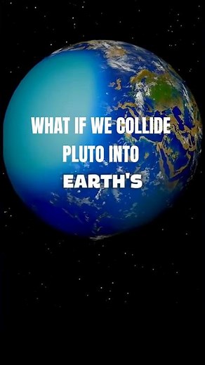 💥 What If Pluto Crashed Into Earth? | Earth’s Most Violent Impact #earthrotation
