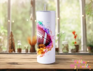 Football Tumbler Wrap: Smoke Art 20oz Skinny Tumbler Sublimation Design (digital Download PNG) - Etsy