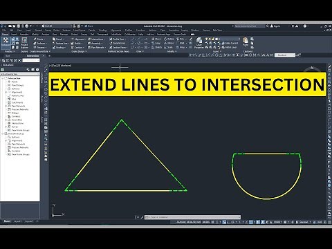 How to Extend Lines to Intersection in AutoCAD Civil 3D