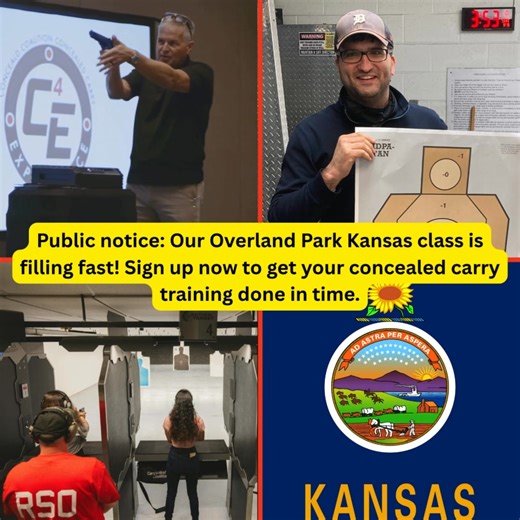  Calling all residents of Overland Park! Get certified to legally carry in Kansas and 38 other states. Join our expert-led training today. Get certified! Reserve your seat now!  | Concealed Coalition | Facebook