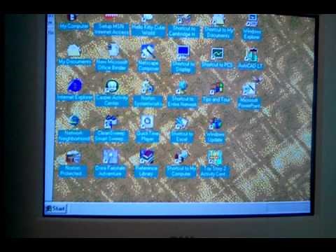 Old dell computer running windows 98 part 1