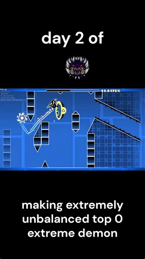 day 2 of making an extreme demon #shorts #geometrydash #gdupdate #meme #gd #gdmeme