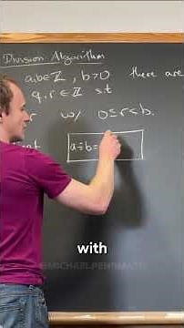 The only video you need on the division algorithm