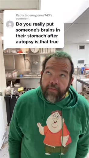 Gerald Ledford on Instagram: "Do I really put the brain in someone chest after the autopsy? #gdubya #autopsytech"