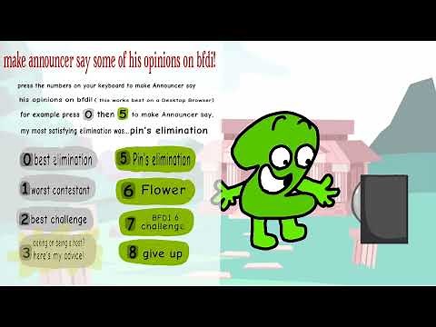 BFB soundboard : Announcer shows his opinions on BFDI!