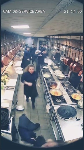 This Kitchen Is Falling Apart in Real Time 😳⚡️😂 #cctv #kitchenfail