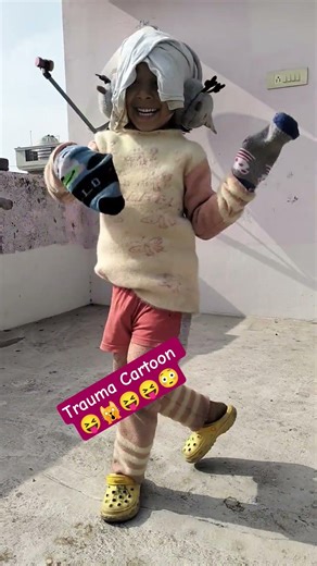 trauma Cartoon 😝 #funny #feshiongirl