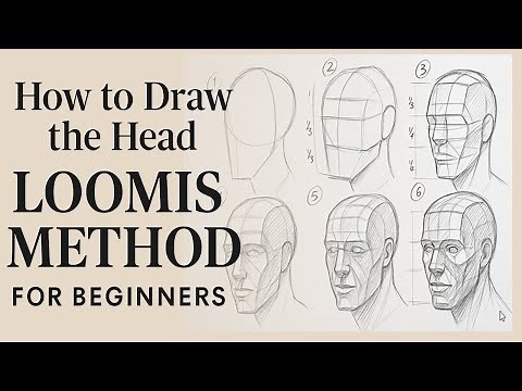 Learn the shapes of drawing human heads using the Loomis Method#LoomisMethod #HowToDraw