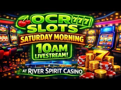 👉 LIVE JACKPOT HAND PAY! River Spirit Casino | OCR Slots Saturday Morning 10AM #slots #casino