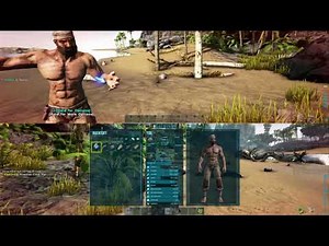 ARK: Survival Evolved PS4 Split-screen Co-op Multiplayer Gameplay