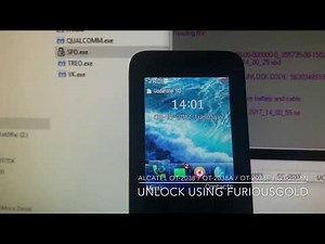 ALCATEL OT-2038 / 20:38 UNLOCK USING FURIOUSGOLD