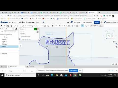 Onshape Text: placing, moving, resizing