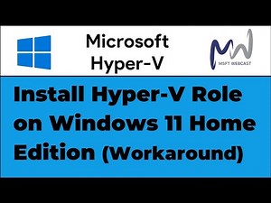 56. How to Install Hyper-V on Windows 11 Home Edition | Step-by-Step Workaround Tutorial (2025)