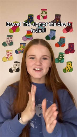 Welcome to today’s sign of the day, and happy Anti-Bullying Week! Today’s sign of the day is “Brave!” Using SSE (With BSL signs!) -Let’s Make A Difference❤️ #BSL #signoftheday #letsmakeadifference #learntosign #education #SSE #PowerForGood #AntiBullyingWeek | Let’s Make A Difference