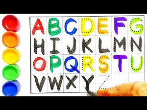 A to Z Alphabet, Kids Rhymes, ABC Writing Practice, Tracing Dotted Lines for Toddlers,ABC Song, ABCD